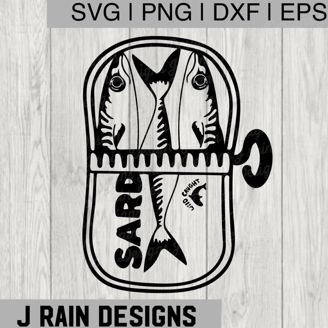 Sardine SVG - Sardine Png - Sardine Eps - Sardine DXF - Sardine Clipart ...