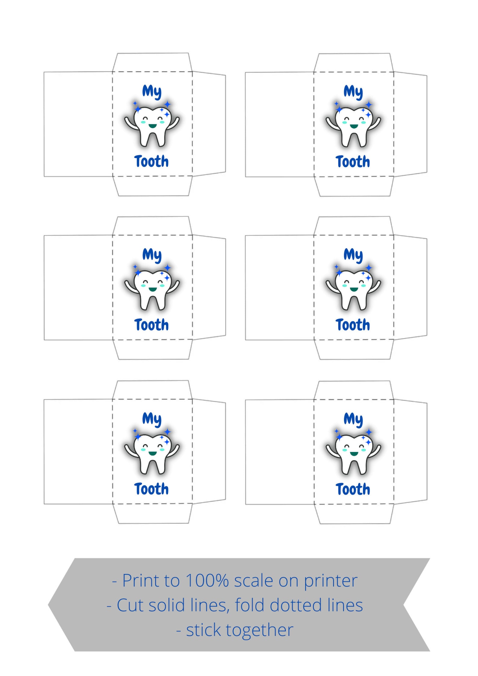 Tooth Envelope Digital Download Printable Tooth Fairy School - Etsy Canada