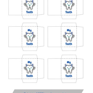 Tooth Envelope Digital Download Printable Tooth Fairy School - Etsy Canada