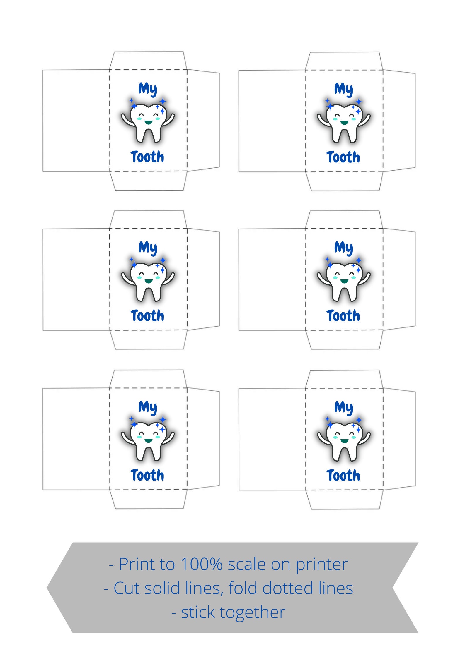 Tooth Envelope Digital Download Printable Tooth Fairy School - Etsy Canada