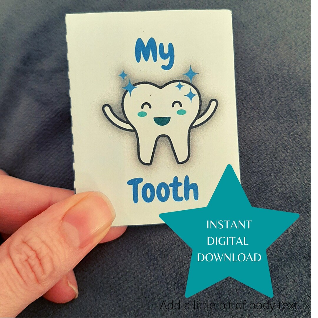Tooth Envelope Digital Download Printable Tooth Fairy School - Etsy