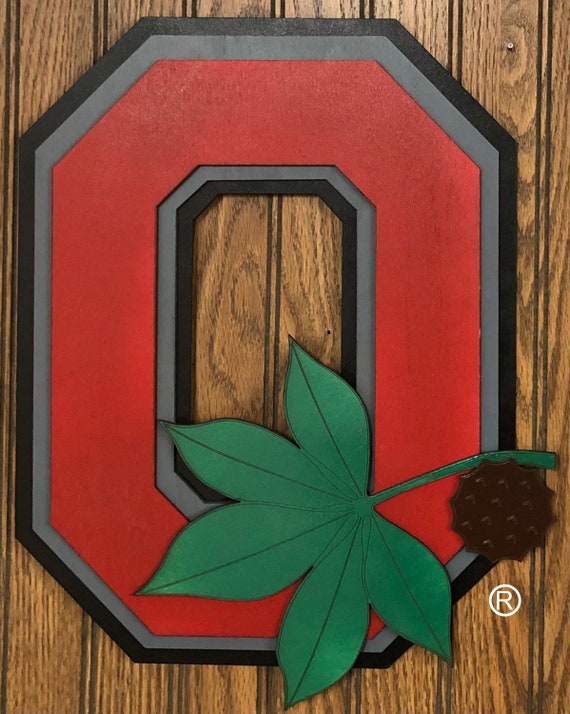 Officially Licensed Ohio State Block O Wood Sign Mancave | Etsy