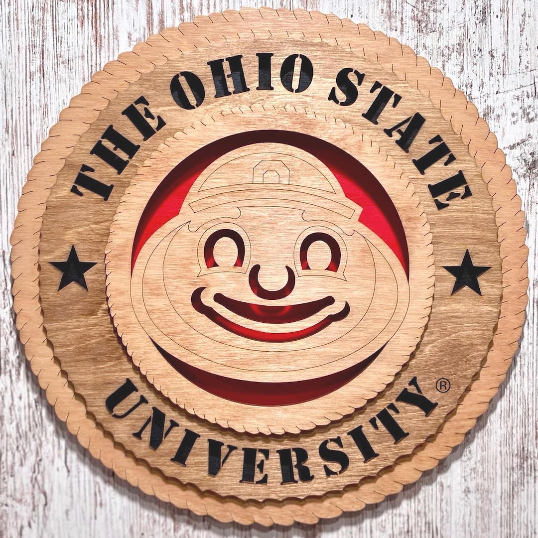 Ohio State Brutus Wood Sign, Man Cave Wall Decor - Etsy