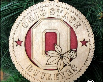 Officially Licensed Ohio State Block O Wood Sign Mancave | Etsy