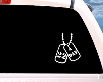 22 Veterans Decal | Etsy
