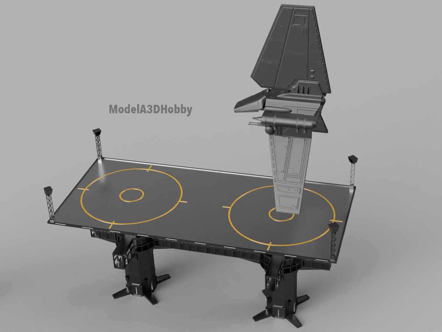 Endor Landing Pad ONLY 3D STL File - Etsy