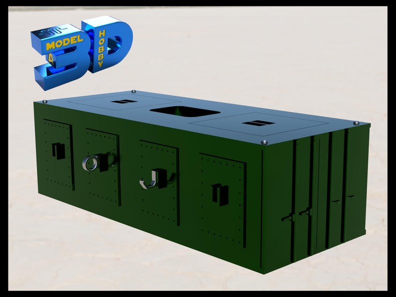 Mobile Shipping Container 3d STL File - Etsy