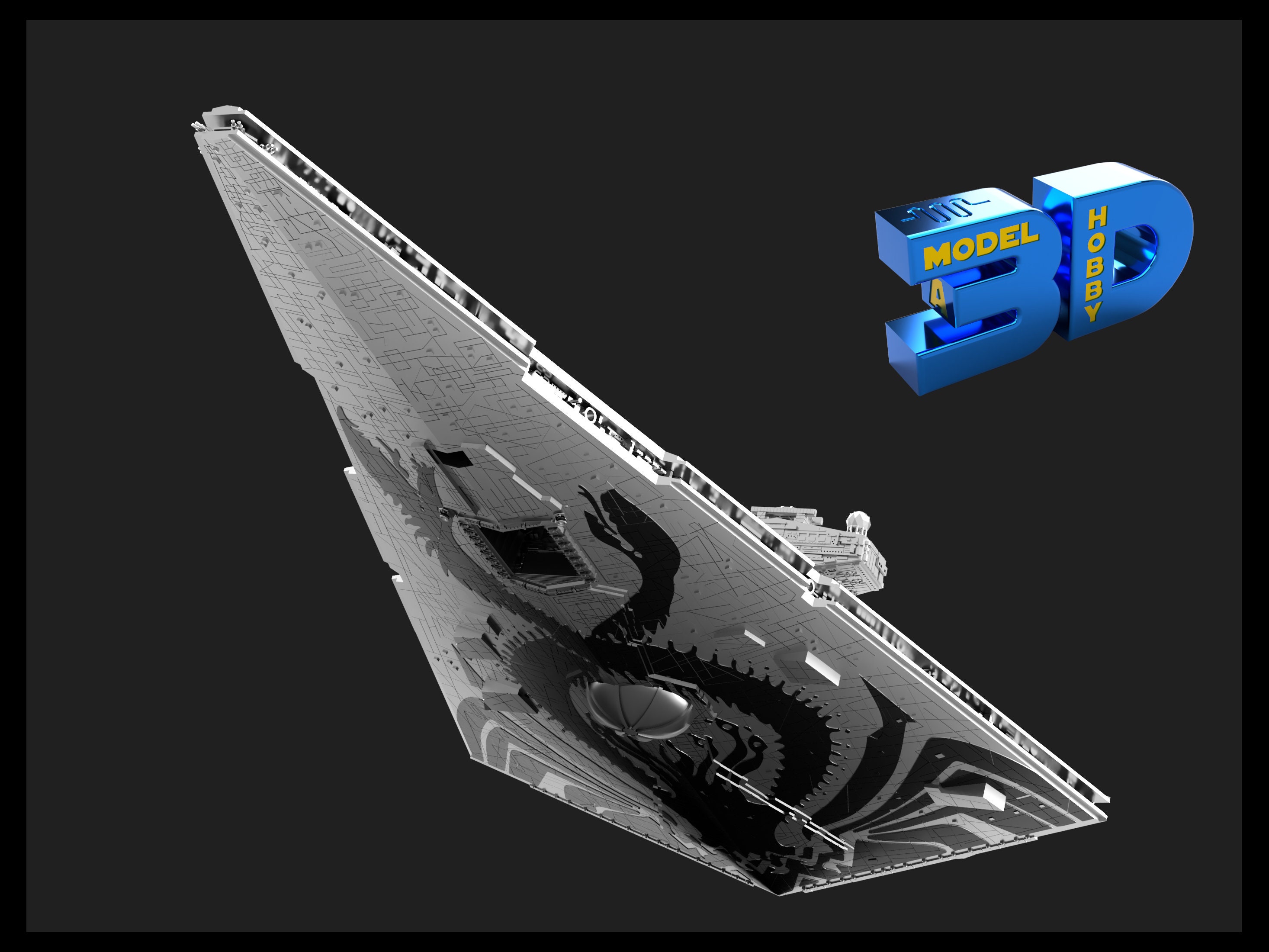 Chimaera Star Destroyer and the Eye of Sion 3d STL File - Etsy