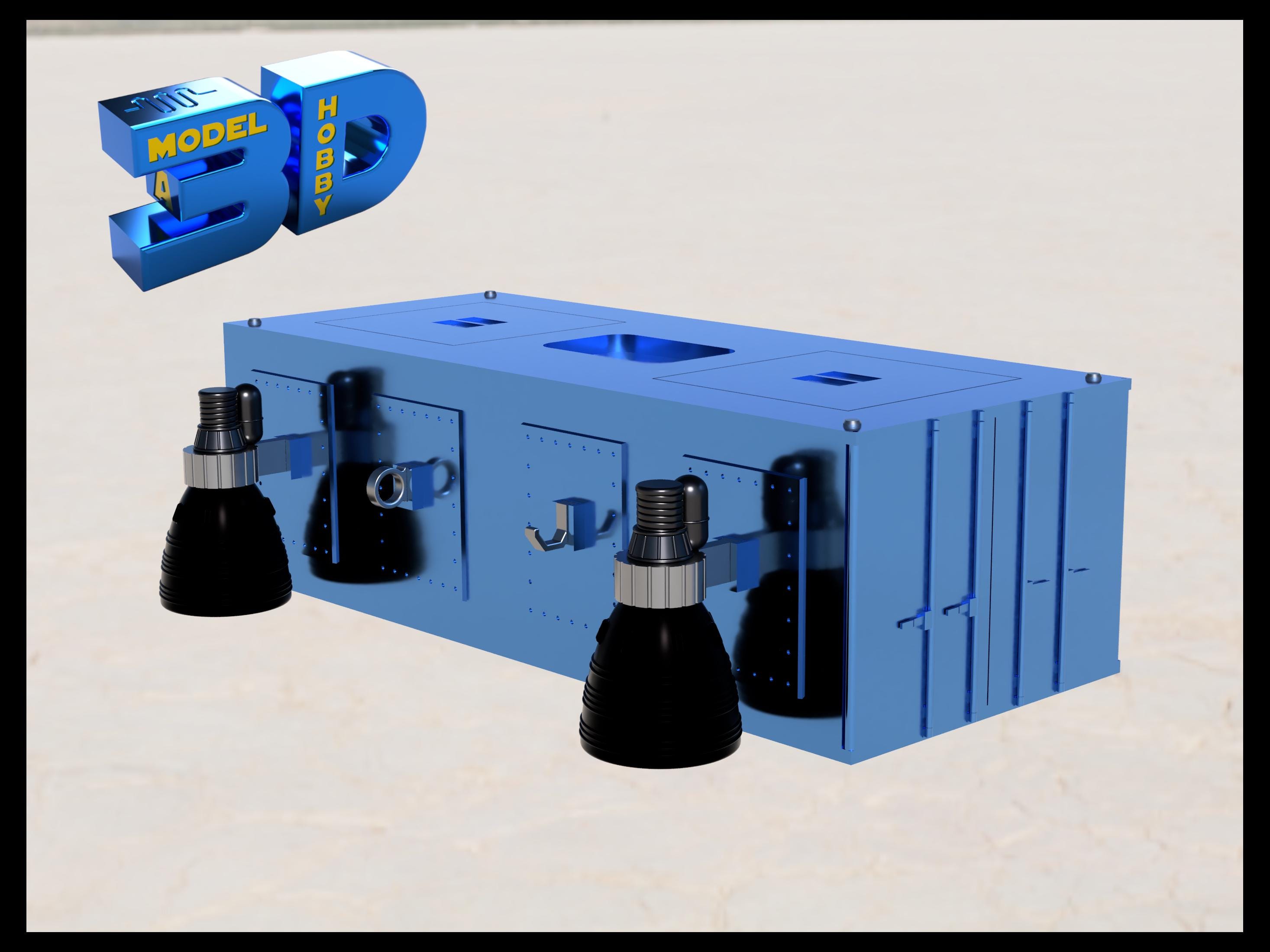 Mobile Shipping Container - 3d STL File - Etsy