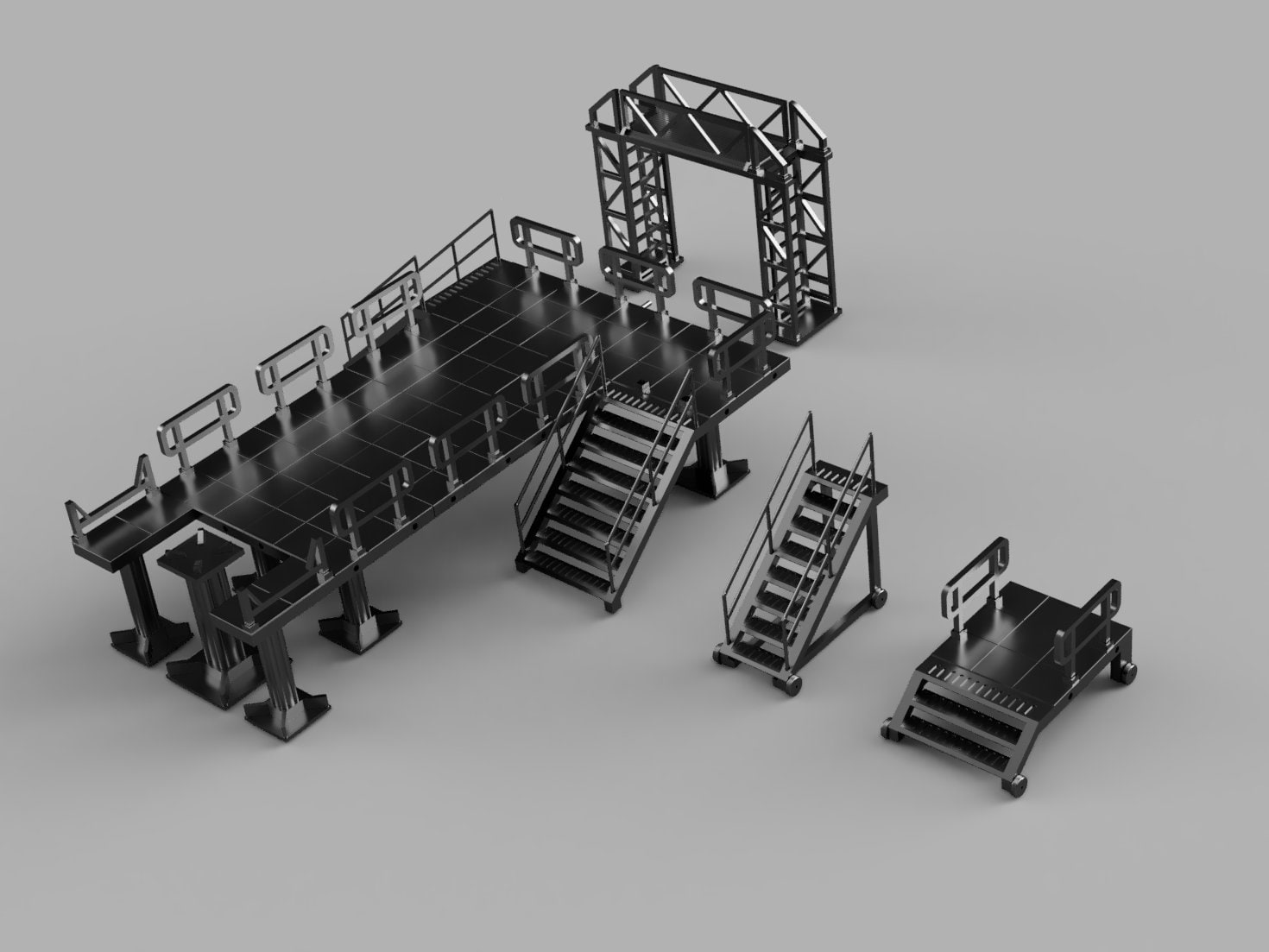 Tie Fighter Maintenance Hanger Bay / Scaffold / Gantry / Walk Ways ...