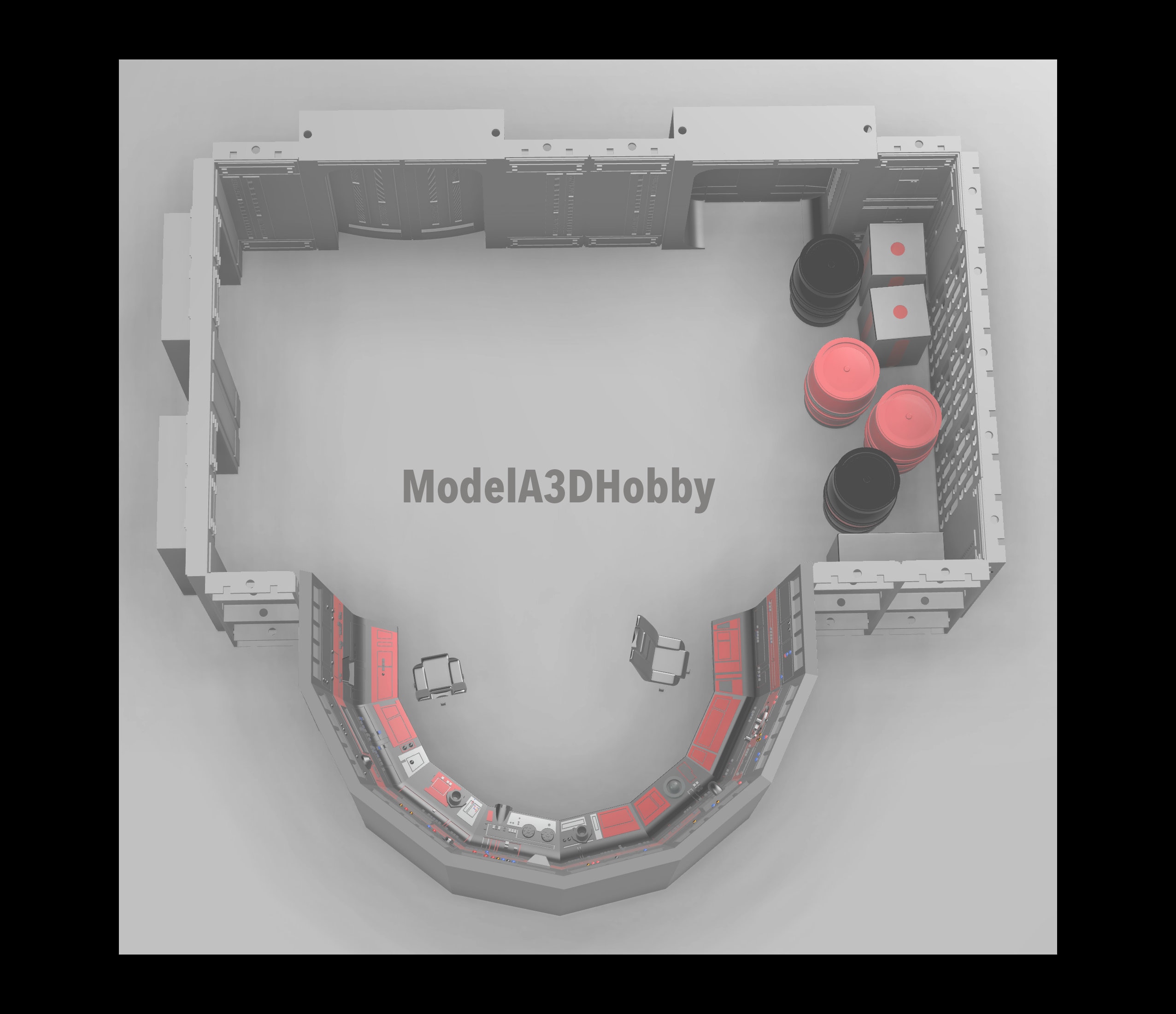 Death Star Control Room Diorama - STL 3d File - Etsy Israel