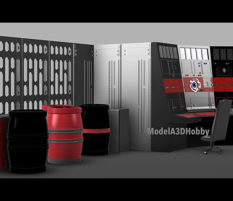 Death Star Control Room Diorama - STL 3d File - Etsy