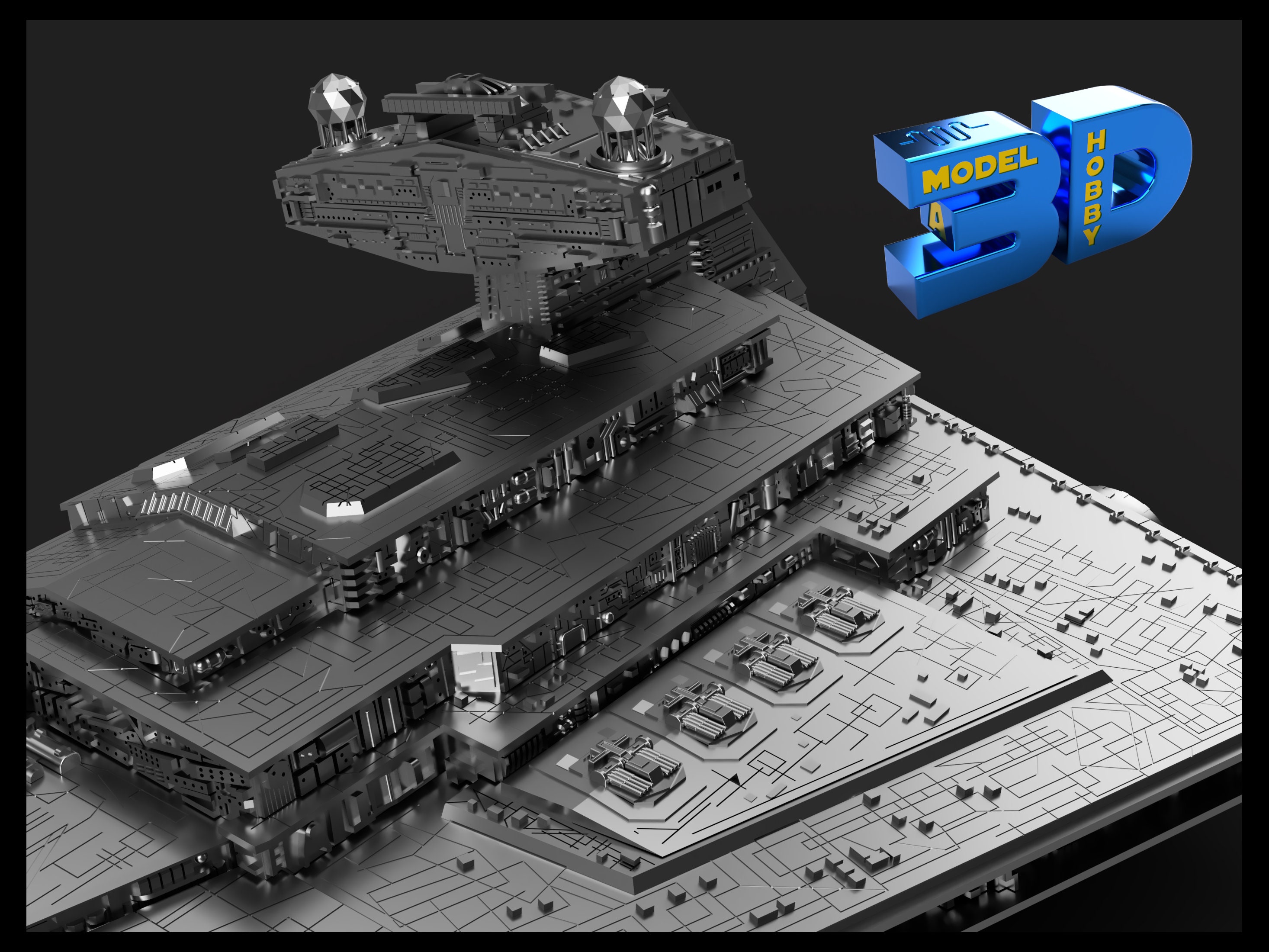 Chimaera Star Destroyer and the Eye of Sion 3d STL File - Etsy