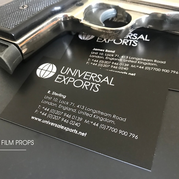 James Bond Business Card - Etsy