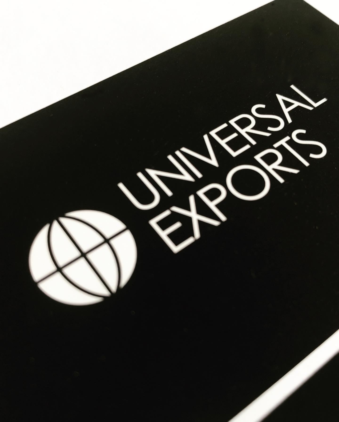 Universal Exports Logo PERSONALISED Printed Novelty ID 007 Universal