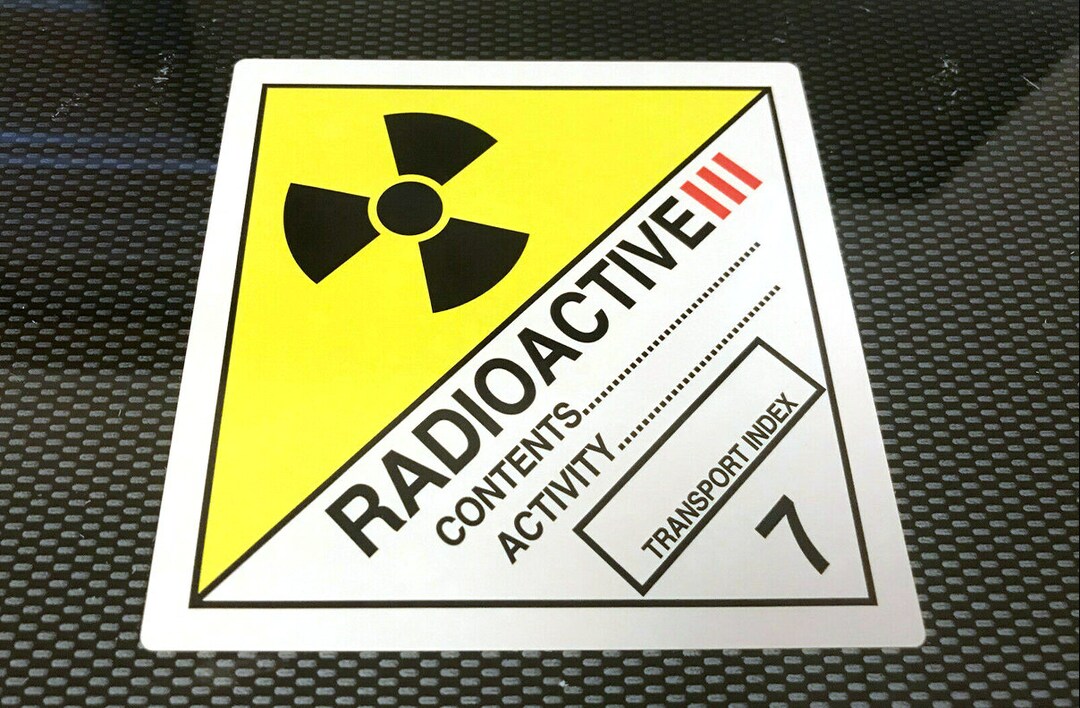Back to the Future Radioactive III Plutonium Case Prop Stickers X 6 - Etsy