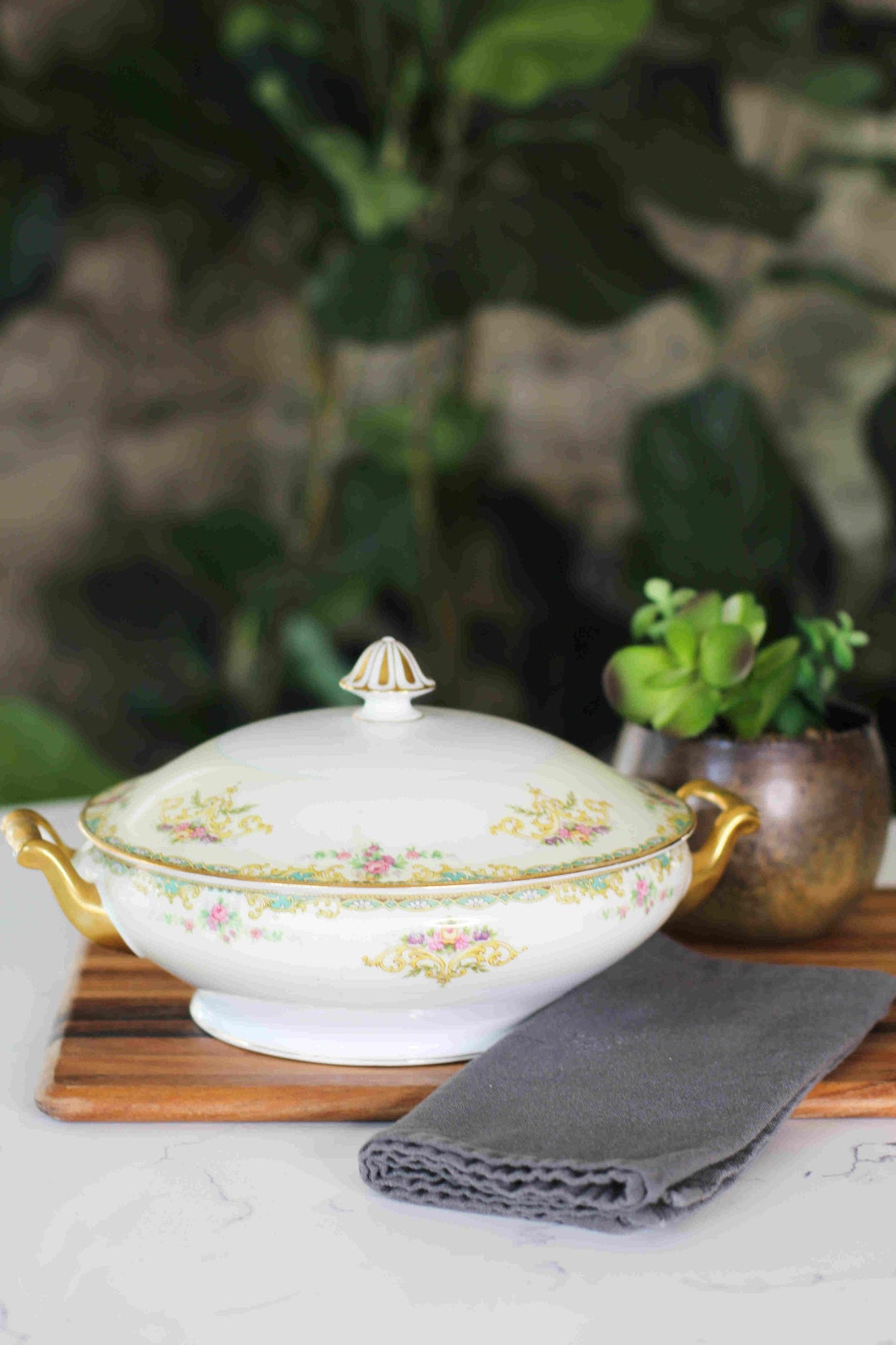 Vintage Noritake Covered Vegetable Dish - Noritake Soup Dish - Gloria ...