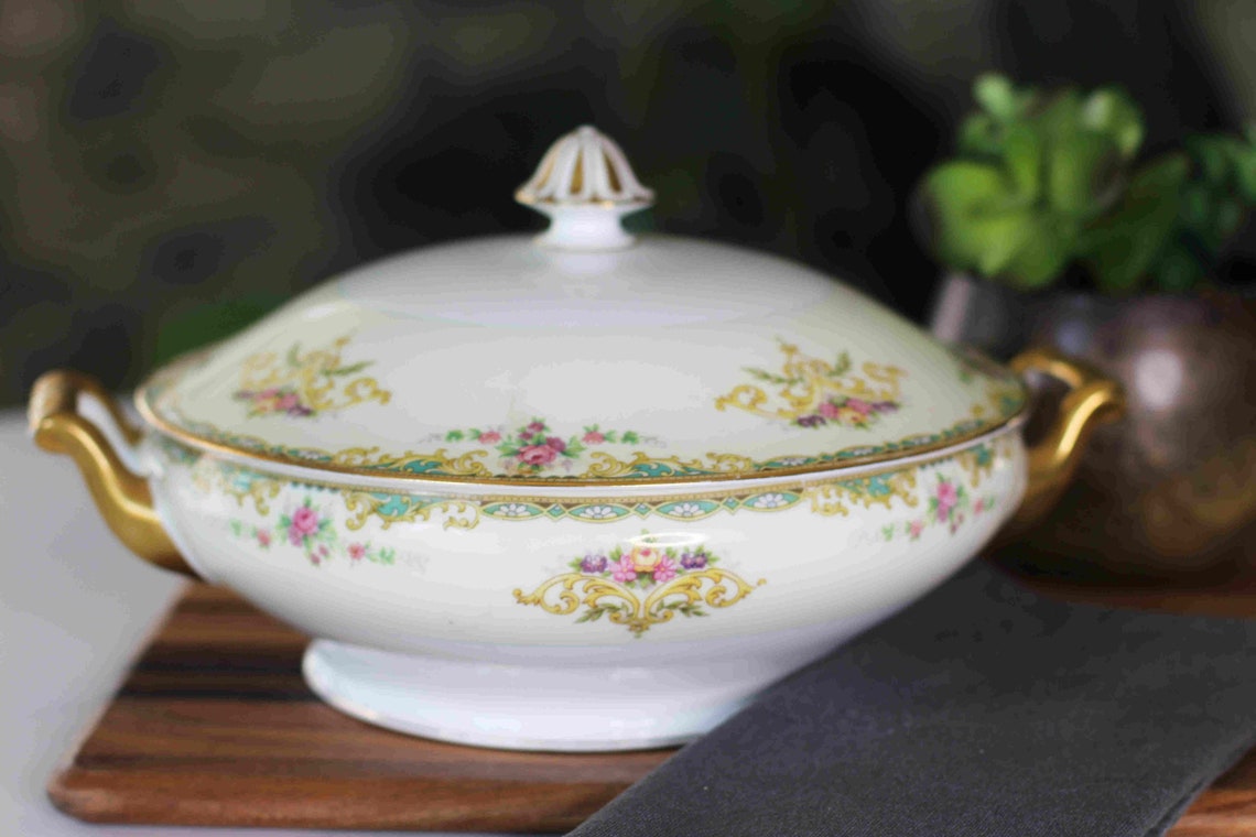 Vintage Noritake Covered Vegetable Dish - Noritake Soup Dish - Gloria ...