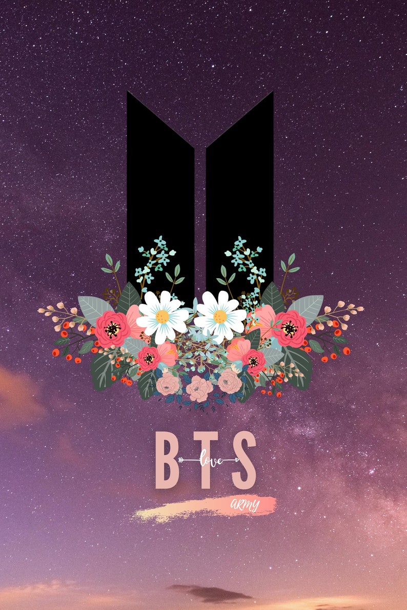 Digital Print Bts And Amry Instant Printable Wall Art Poster Wall Art