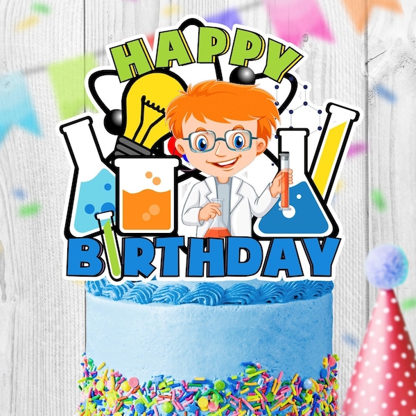 Science Cake Topper - Etsy