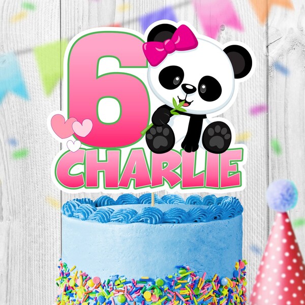 Panda Cake Topper - Etsy