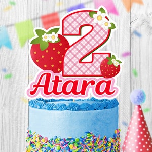 Personalized DIGITAL File Cake Topper, Birthday Party Cake Topper - Etsy
