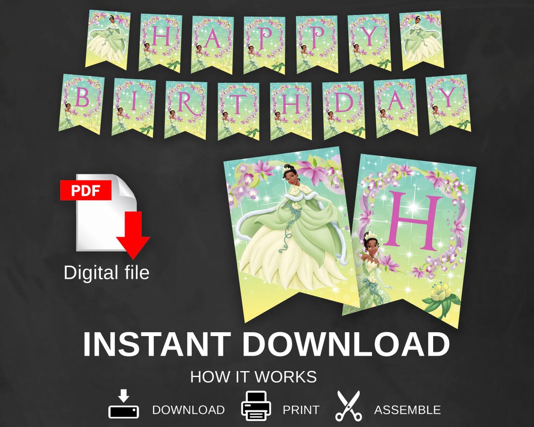INSTANT DOWNLOAD DIGITAL File Banner Birthday Party - Etsy