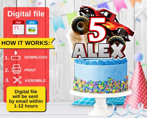 Personalized DIGITAL File Cake Topper Cake Topper Cake Topper - Etsy