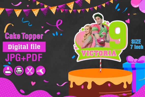 Personalized DIGITAL File Cake Topper Cake Topper Birthday | Etsy