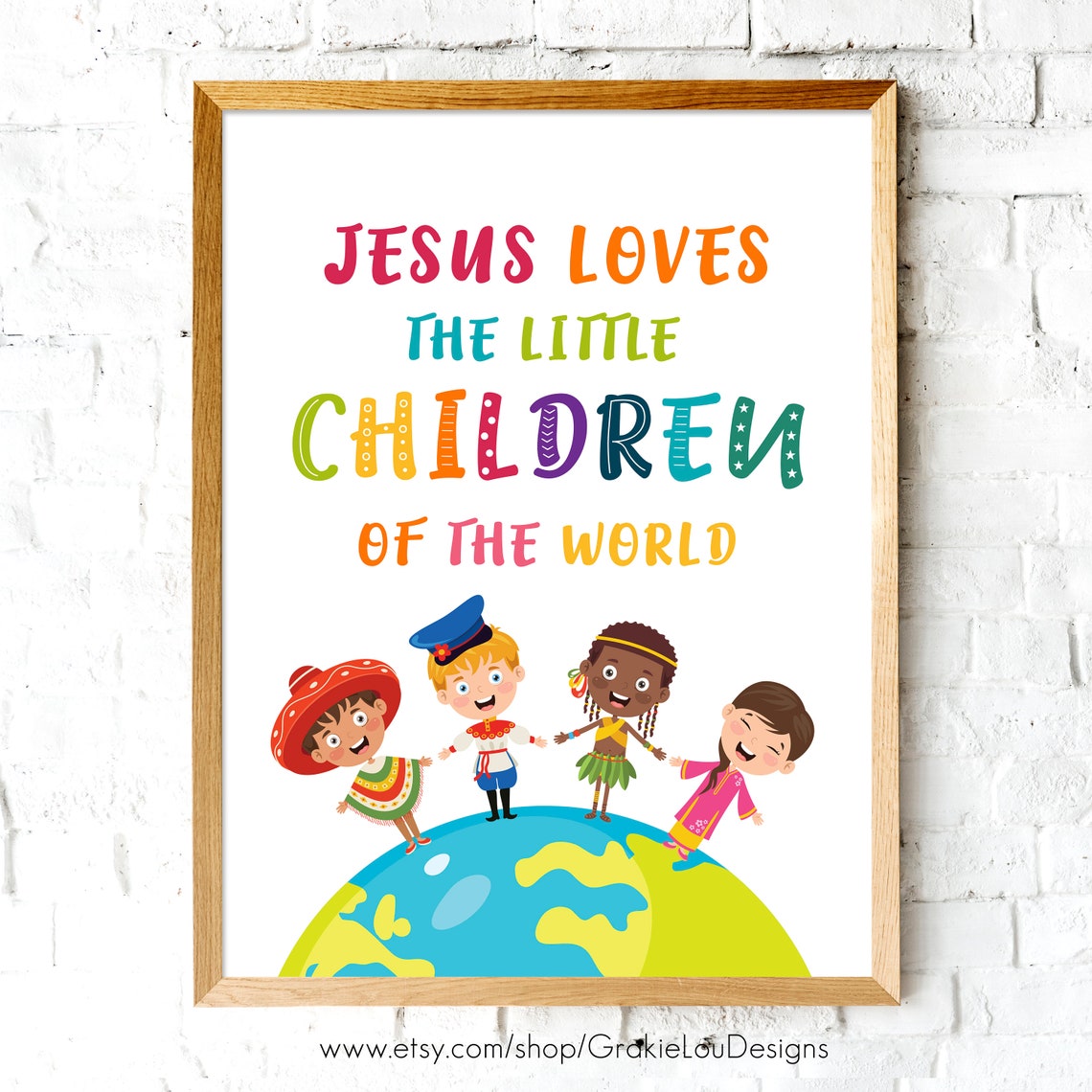 Jesus Loves the Little Children of the World Instant Digital Download ...