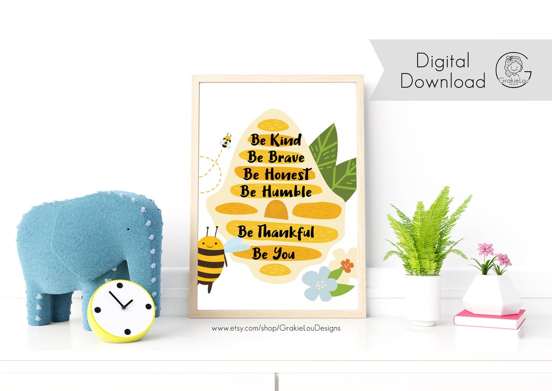 Be You Instant Digital Download Motivational Quote for Kids Classroom ...