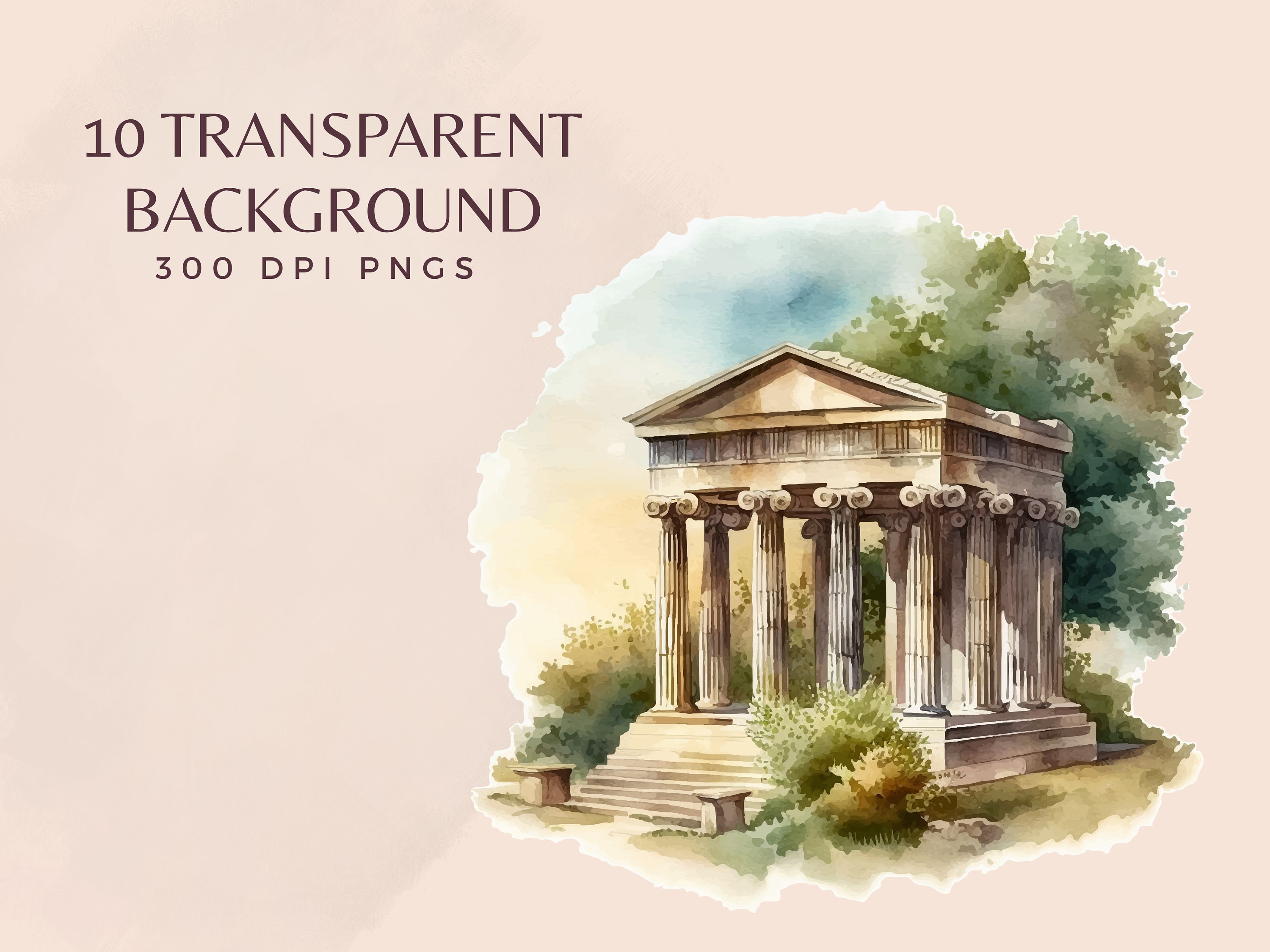 Ancient Greek Clipart Bundle Digital Image Downloads for Card - Etsy