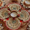 Indian Wedding Haldi Thali, Pithi Decorative Tray, Haldi Ceremony ...