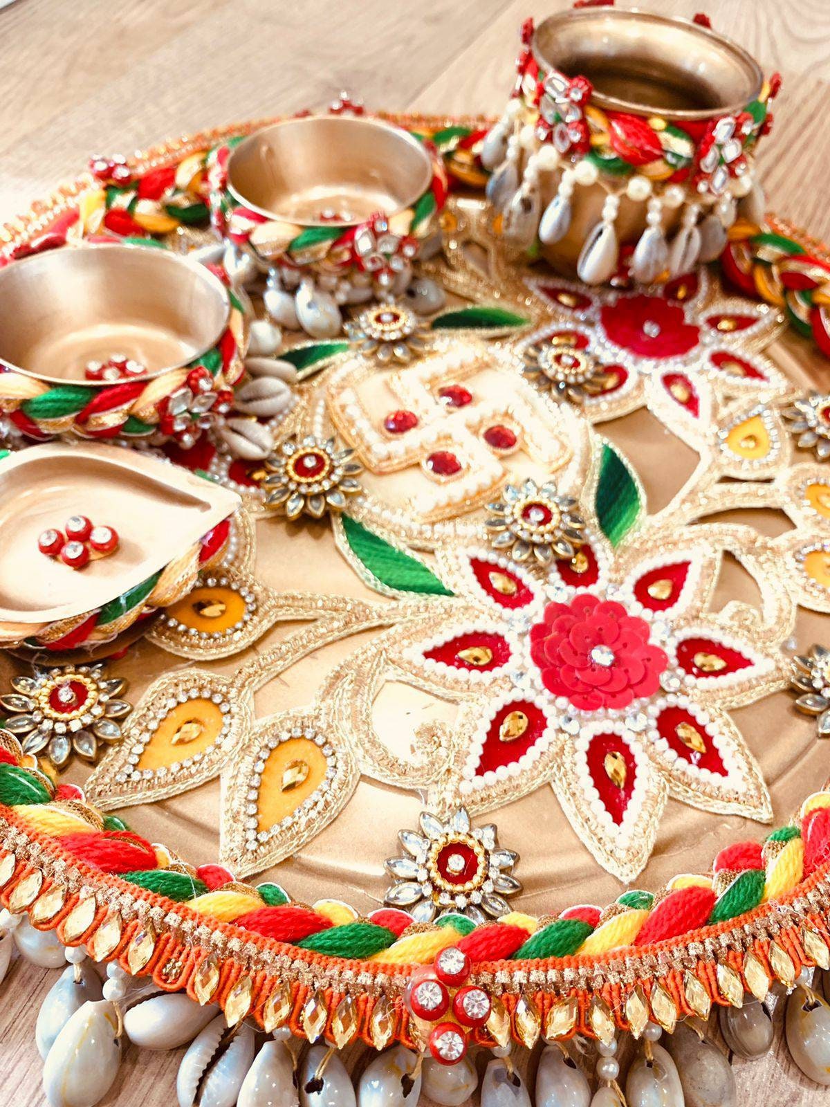 Pooja Thali Set for Hindu Diety Worship Indian Puja Room | Etsy