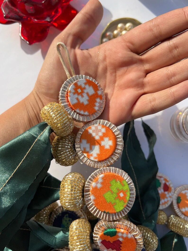 Mango Leaf Toran With Patola Art Door Valance Torana Wall | Etsy