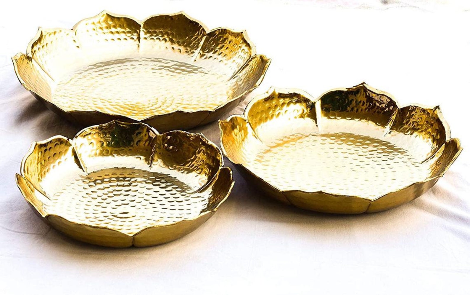 Indian Ethnic Urli Bowl Set of 3 Tealight Holders / Flower | Etsy