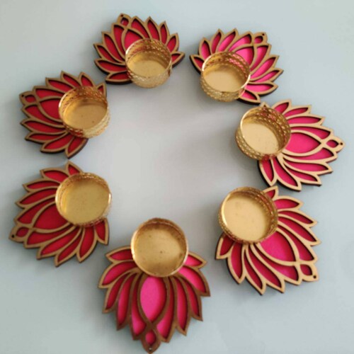 Indian Lotus Rangoli Mat Tealight Wax Warmer Wedding - Etsy