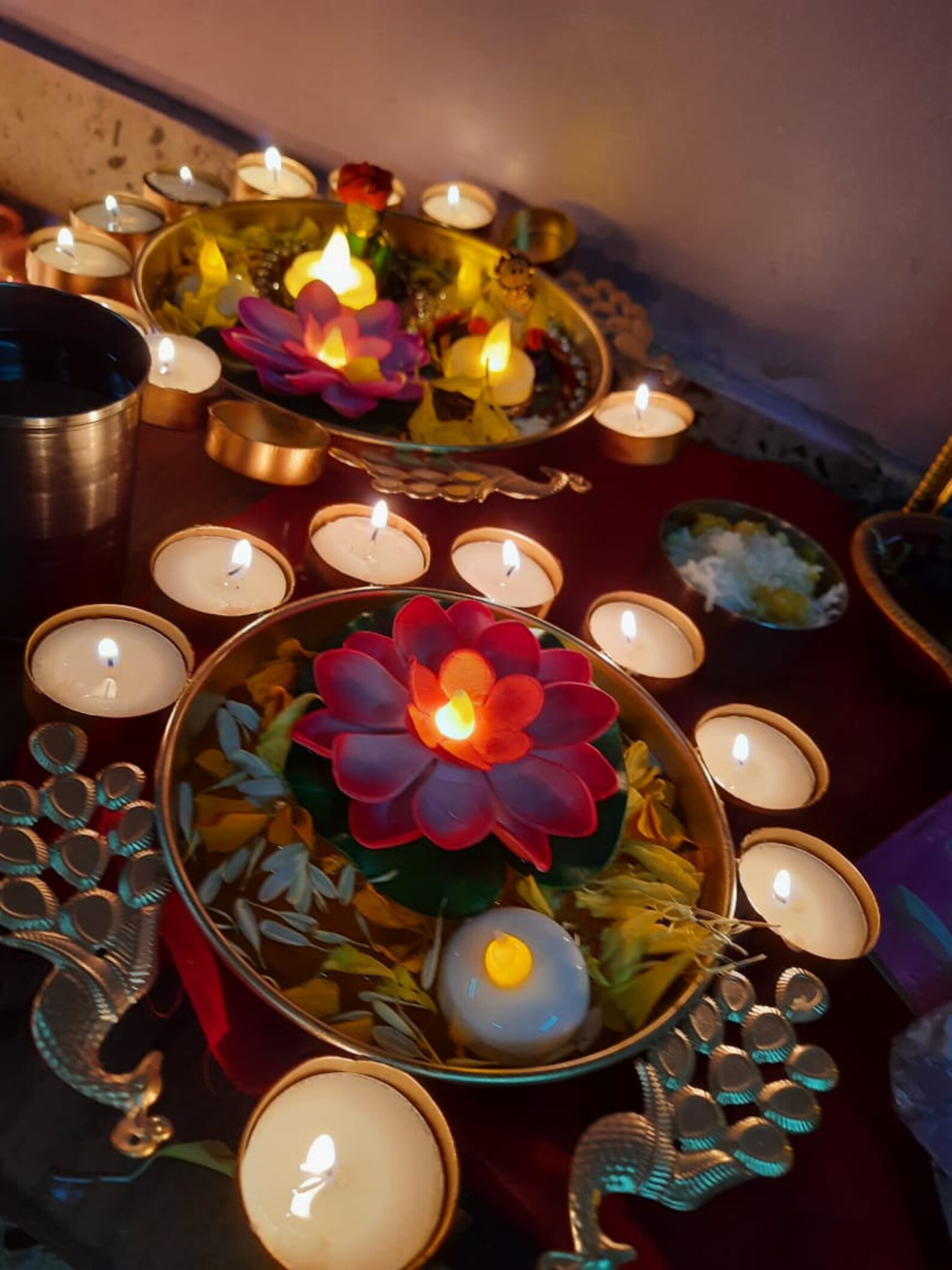 Urli Bowl, Urli Vessel, Diwali Decorations at Home, Office Pooja Table ...