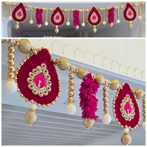 Diwali Decoration Bandhanwar, Altar Temple Thoran, Indian Flower Toran ...