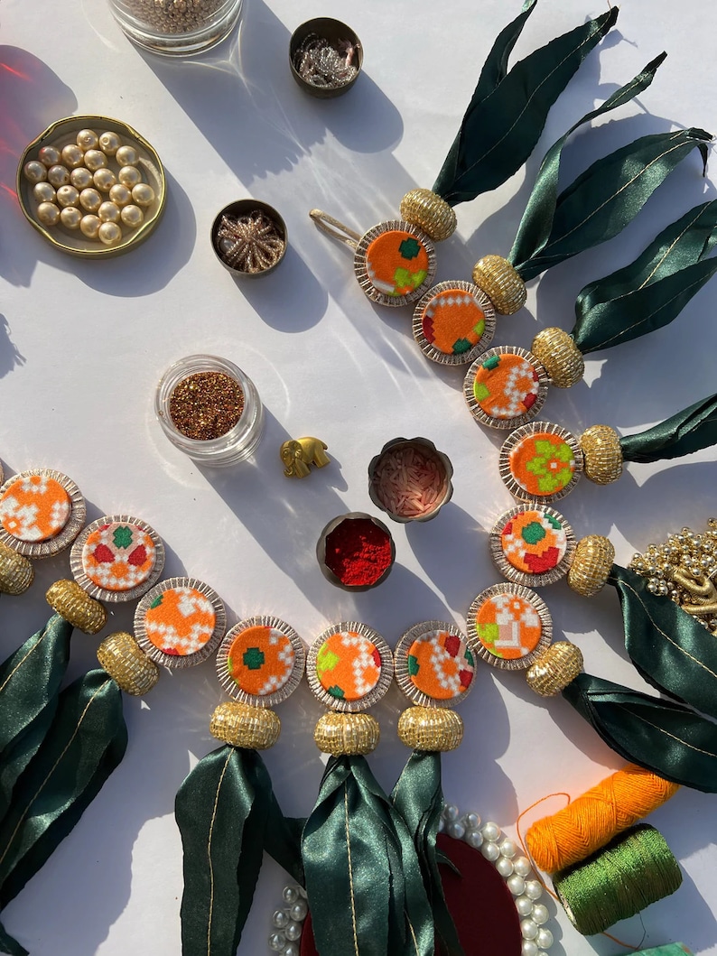 Mango Leaf Toran With Patola Art Door Valance Torana Wall | Etsy