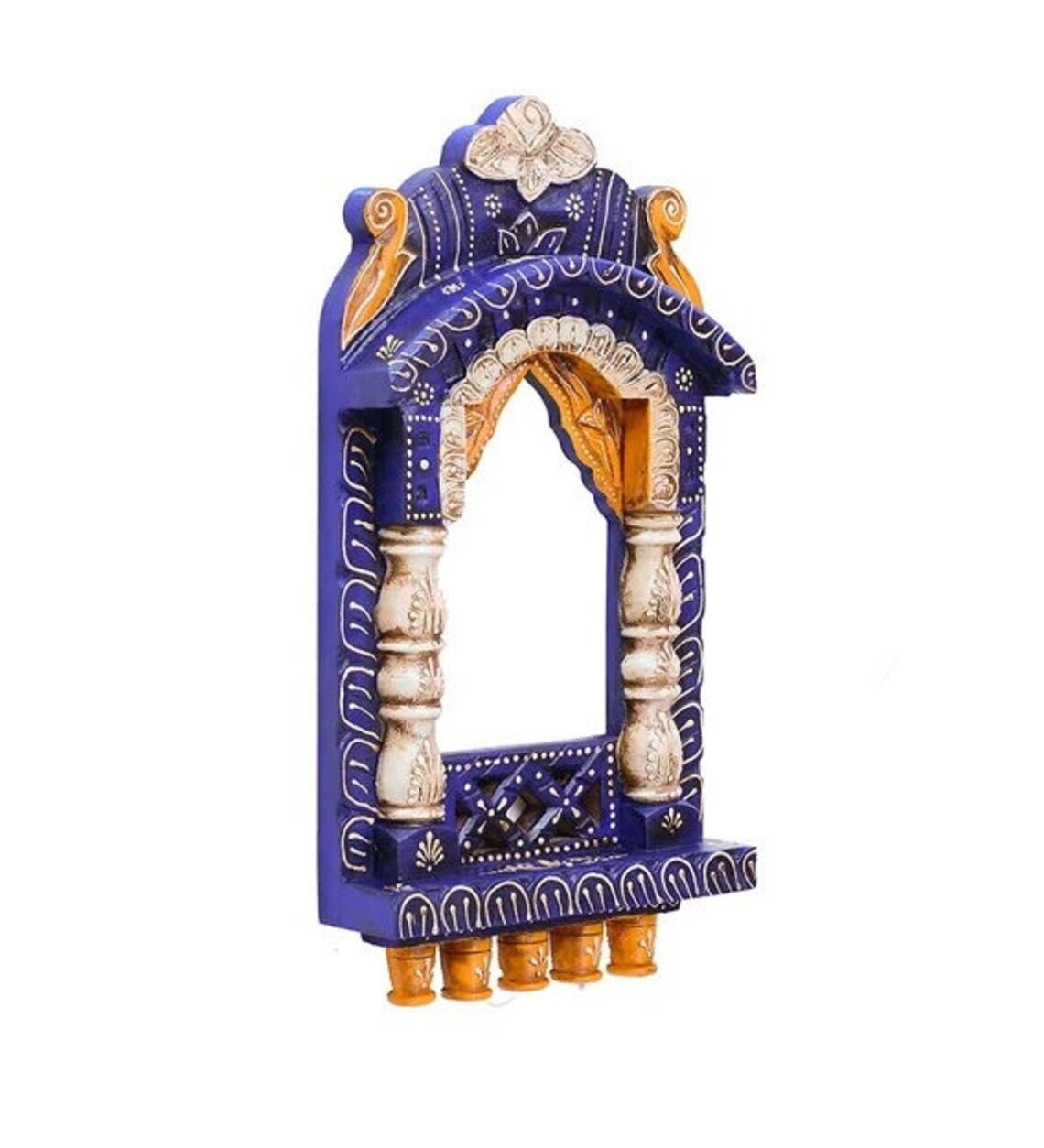 Wooden Window Wall Frame Hand Painted Hand Carved Indian - Etsy