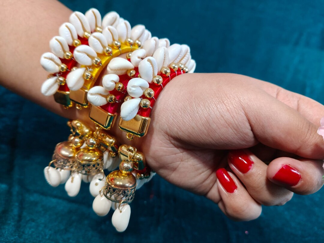 Shell Bangles, Adjustable Indian Jewelry, Bridesmaid Proposal, Wedding ...
