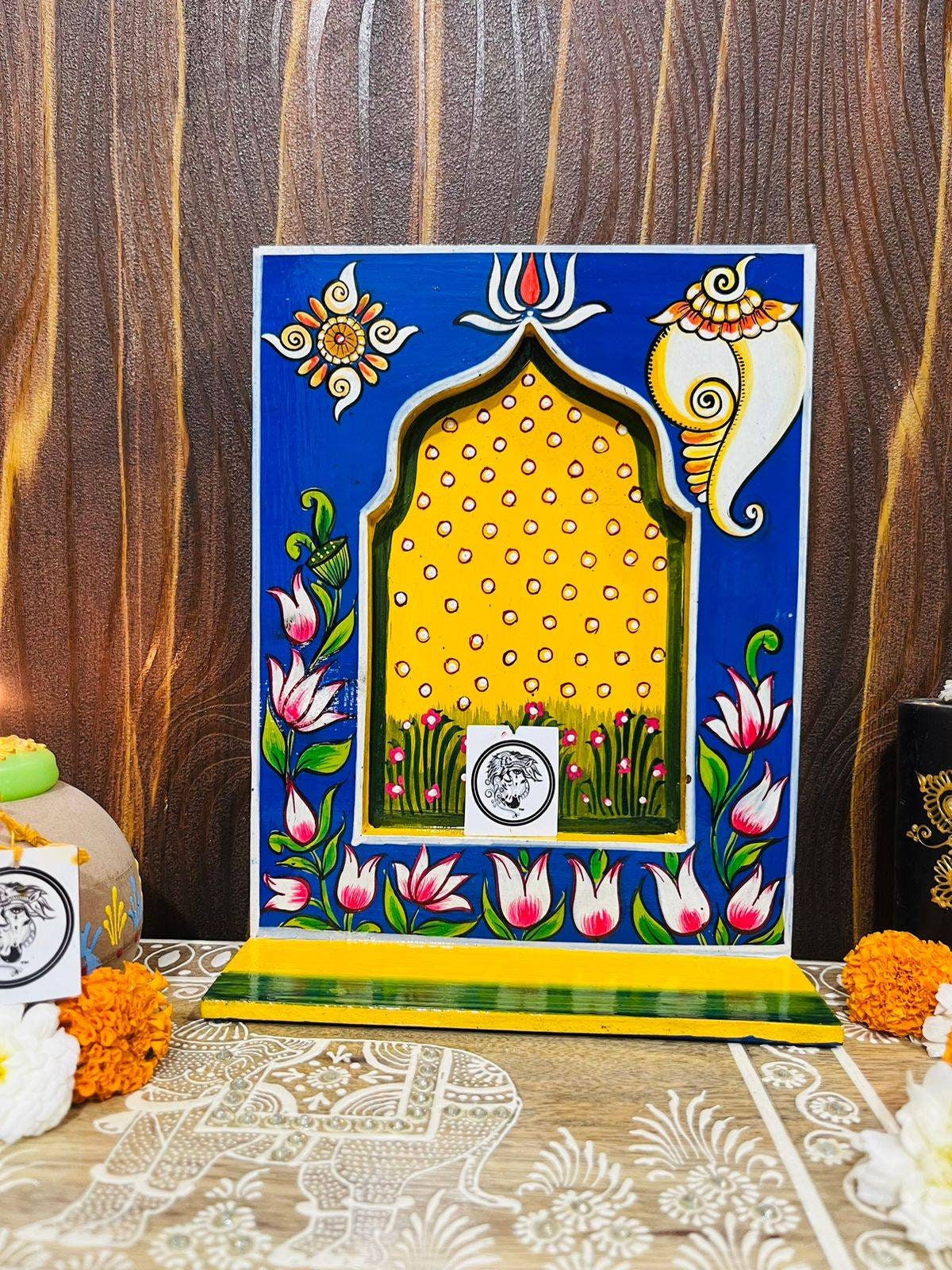 Indian Jharokha Frame Wooden Window Box With Stand Boho - Etsy