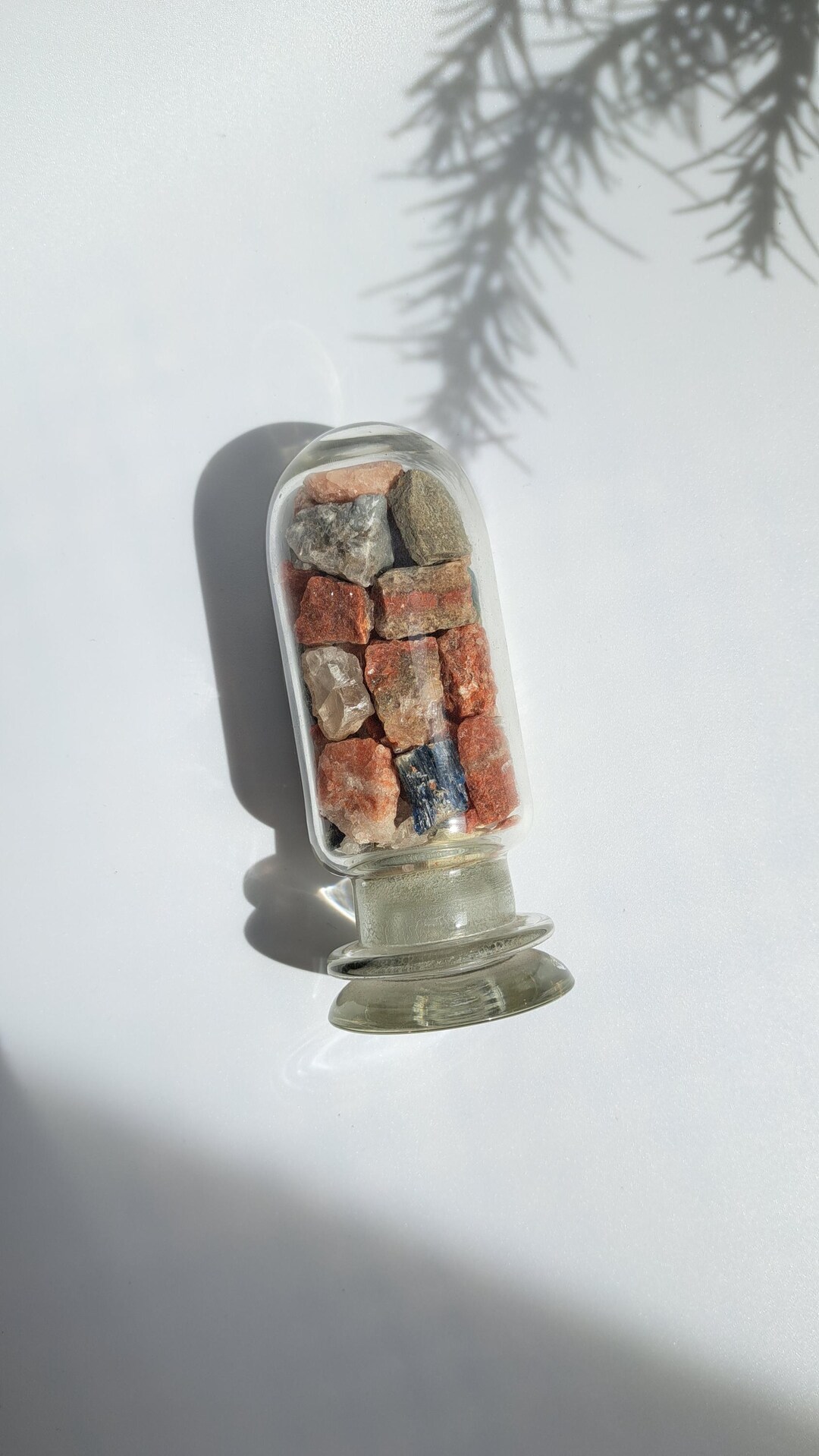 Vintage Sight Glass With Potassium Salt Rock, Minerals, Glass Art ...