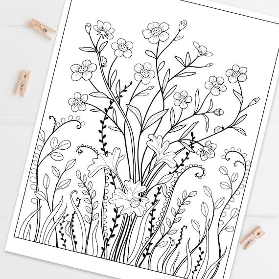 Meadow Coloring Page