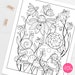 Cute Snails and Ladybugs Coloring Page, Wildflowers Coloring Sheet ...