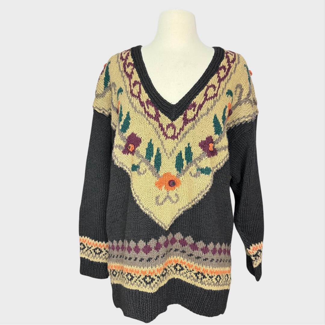 90's Express Compagnie Internationale Raime Cotton Large Sweater ...