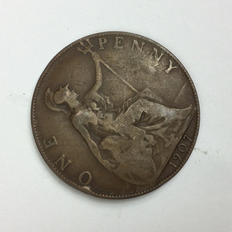 1900-1909 British Penny Queen Victoria & King Edward VII Antique ...