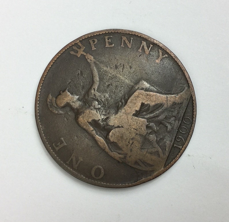 1900-1909 British Penny Queen Victoria & King Edward VII Antique ...