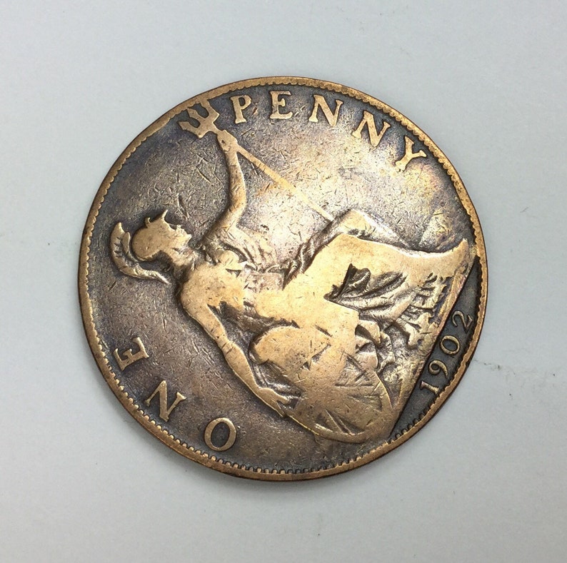 1900-1909 British Penny Queen Victoria & King Edward VII Antique ...